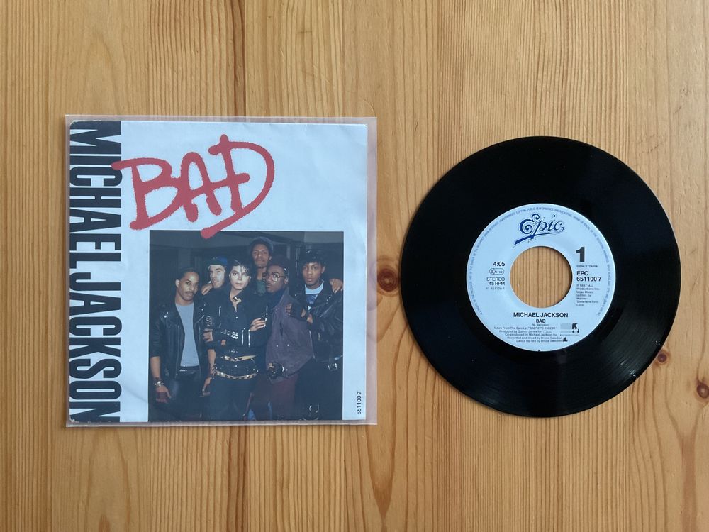 Single 7’’- Michael Jackson / Bad (D'occasion) à Ocourt pour CHF 3 ...