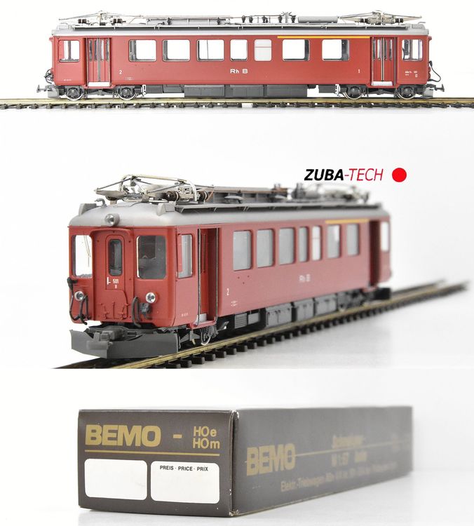 Bemo E-Triebwagen ABe 4/4 RhB H0m GS Analog mit OVP | Kaufen auf Ricardo