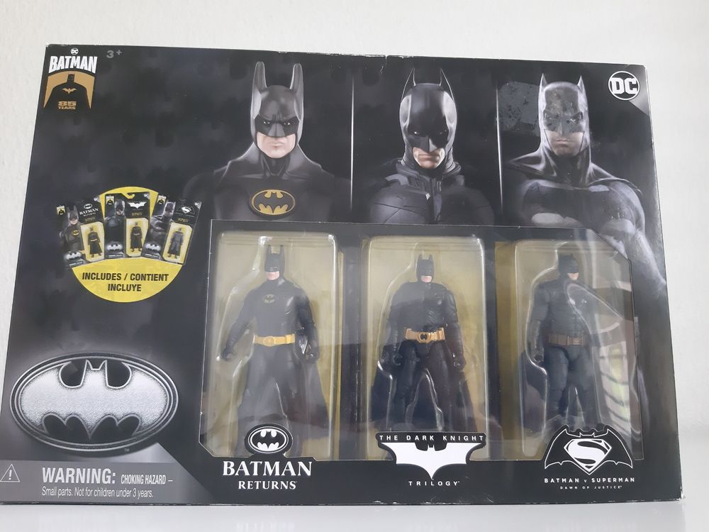 DC Comics 85th Special Edition-Batman Trilogy Action Figure (Neu und ...