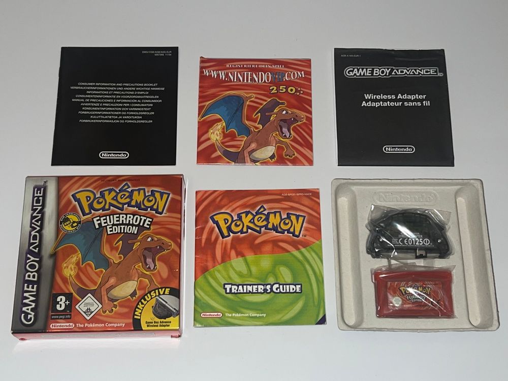 Game Boy Advance (GBA) - Pokémon Feuerrote Edition (OVP) TOP (Gebraucht ...