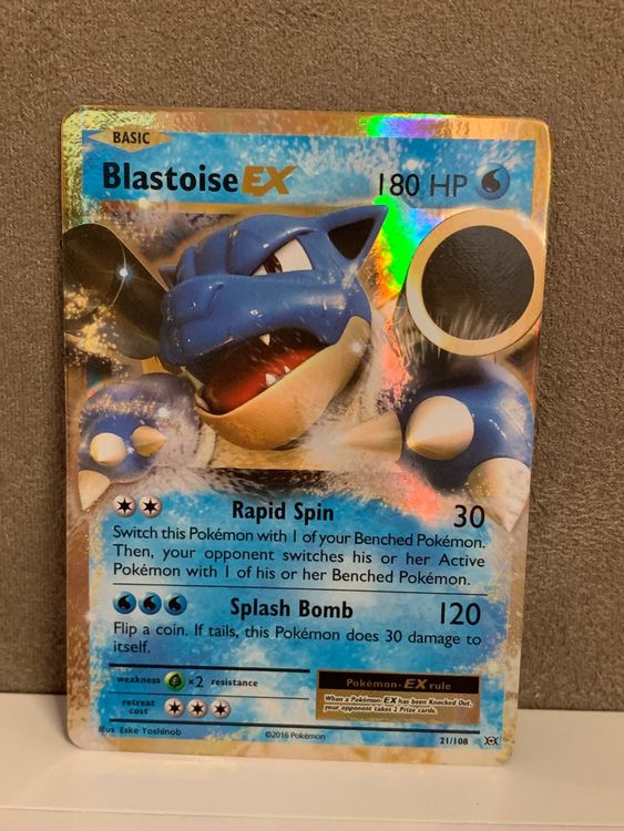 Blastoise EX ENG Evolutions Pokemon 21/108 | Kaufen auf Ricardo