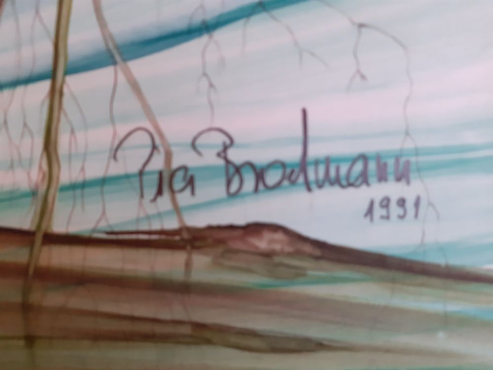 Original Bild v. Pia Brodmann "Der Adler" signiert 1991 (Gebraucht) in ...