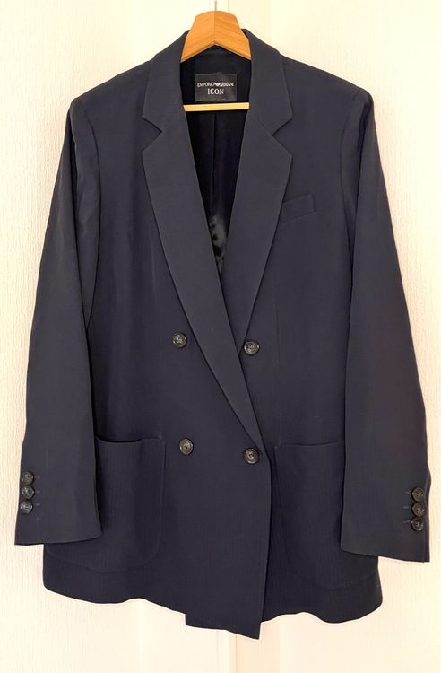 Vintage Emporio Armani Icon Blazer, Navy Blue, XL (Gebraucht) in Lausanne für CHF 11 – mit ...