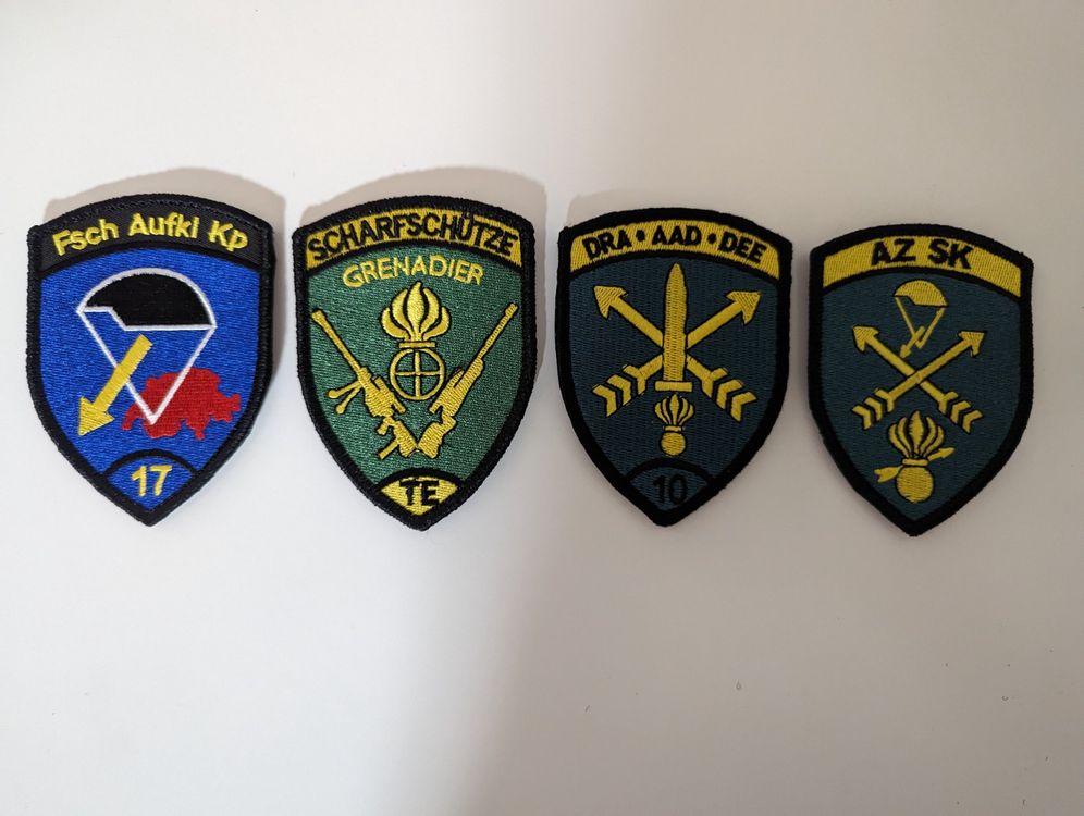 Badge Set (KSK) AAD 10/Grenadier/AZ SK/Fsch Aufkl mit Klett | Kaufen ...