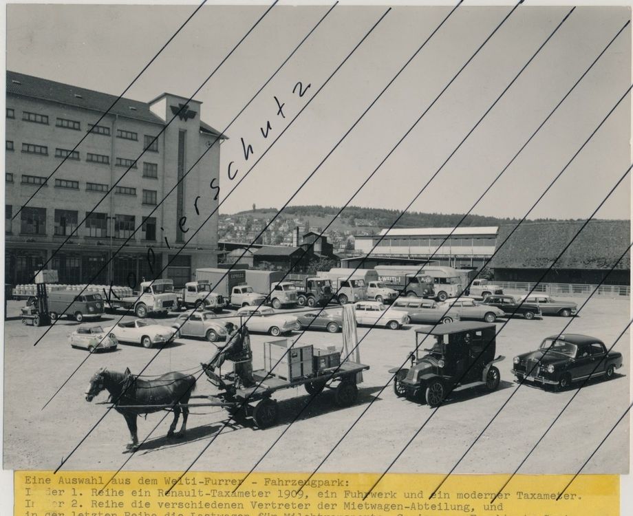 Orig.Photographie 18x24 Lastwagen LKW Auto Fahrzeugpark 1960 (Gebraucht ...