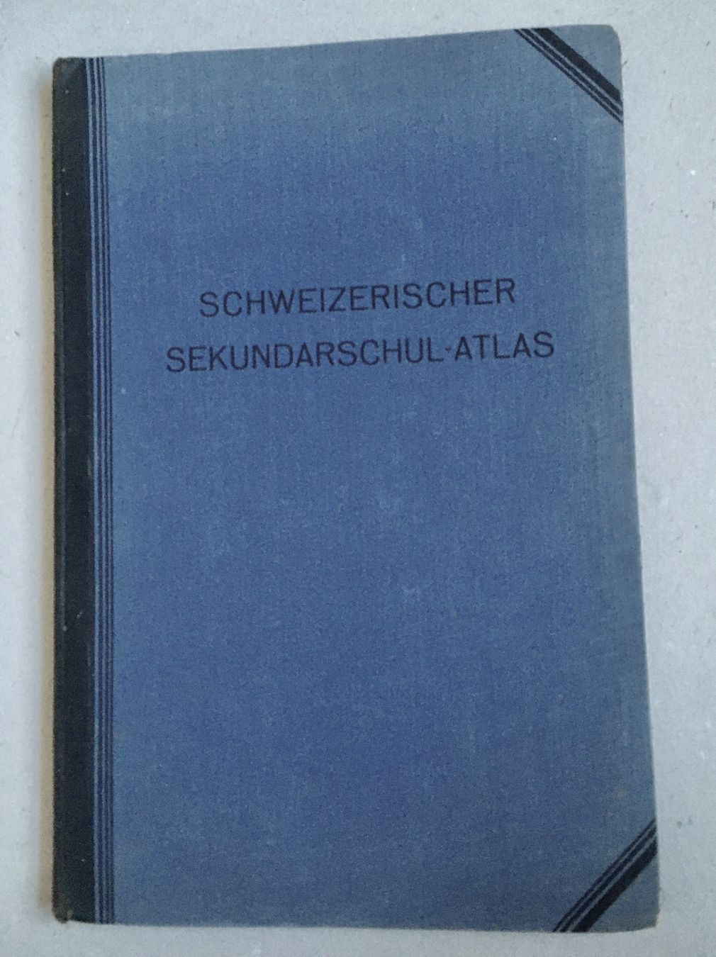 🟡 antik Buch Schweizerischer Sekundarschul Welt Atlas 1946 (Gebraucht ...
