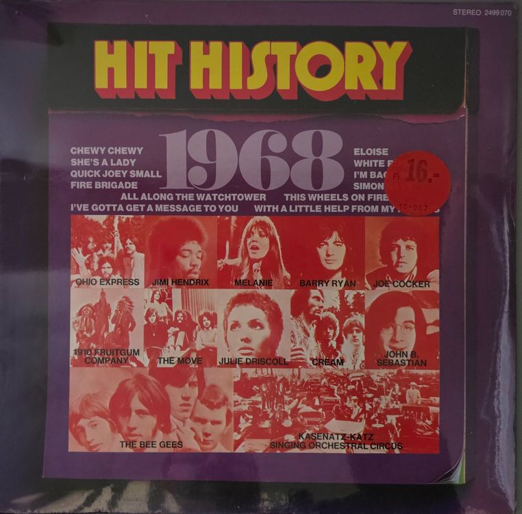 Various LP – Hit History 1968 (neu) (Neu und originalverpackt) in Root für CHF 5 – mit Lieferung ...
