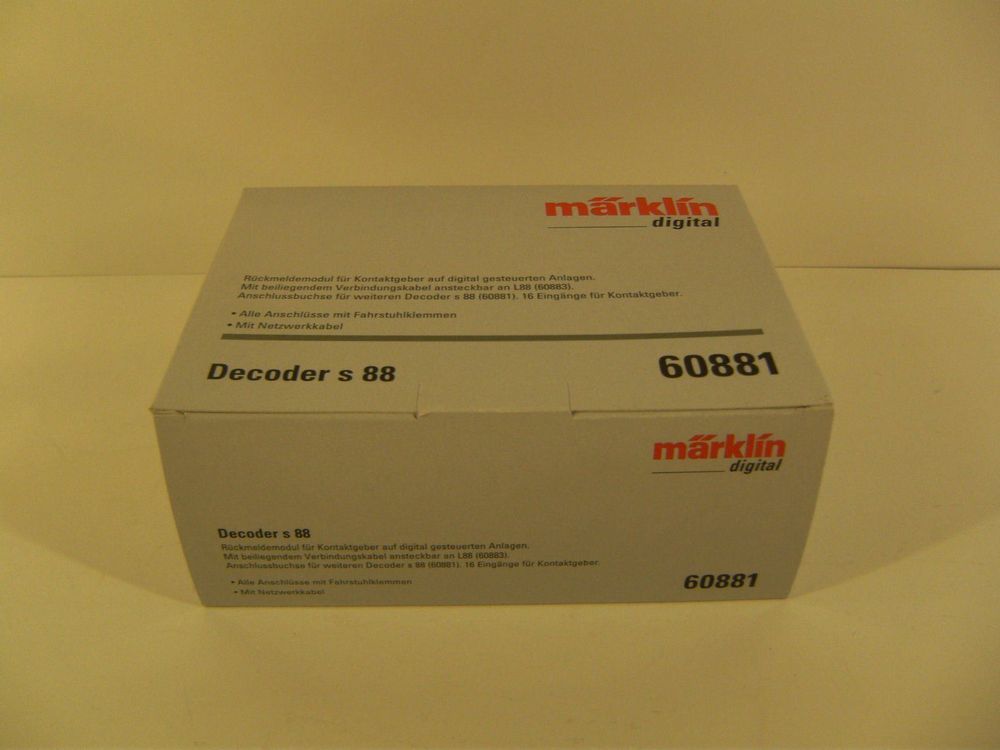 Märklin 60881 Decoder s 88 (Neu und originalverpackt) in Rodersdorf für ...