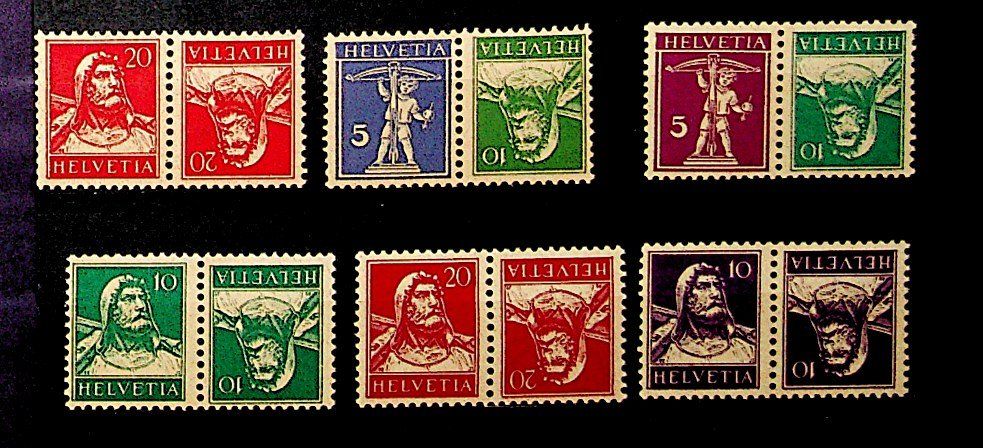 SUISSE 6 TÊTE-BÊCHE NEUFS SANS CHARNIÈRE /M154 | Kaufen auf Ricardo