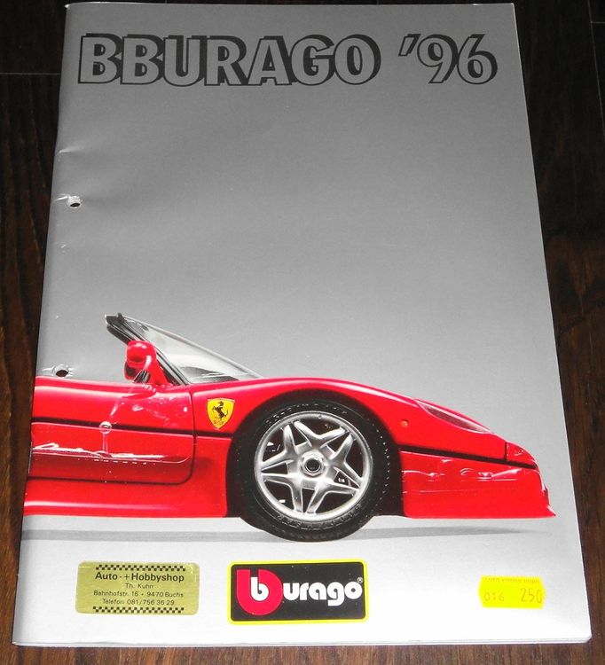 1996 Bburago Katalog Catalog (Gebraucht) in Frümsen für CHF 6 – mit ...