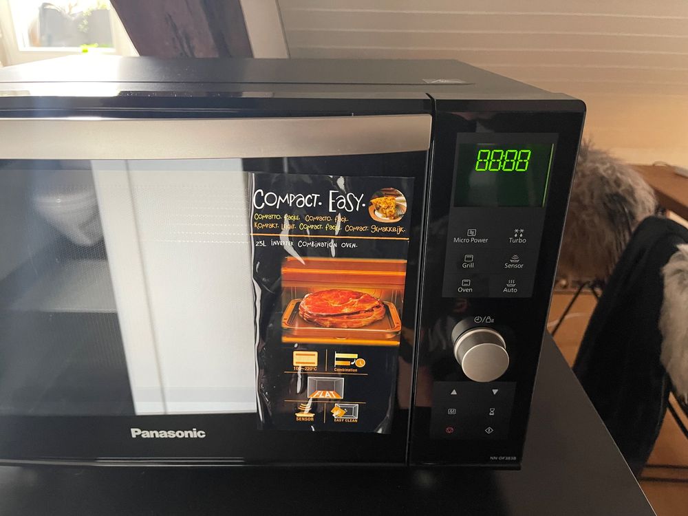 Panasonic NN-DF383B Mini Mikrowelle und Backofen in einem (Gebraucht ...