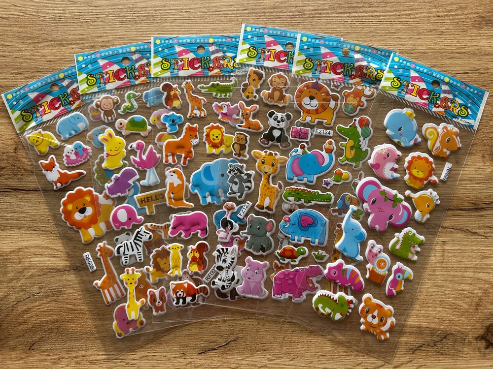 6x Sticker Tiere (Neu und originalverpackt) in Geneve für CHF 2.2 – mit ...