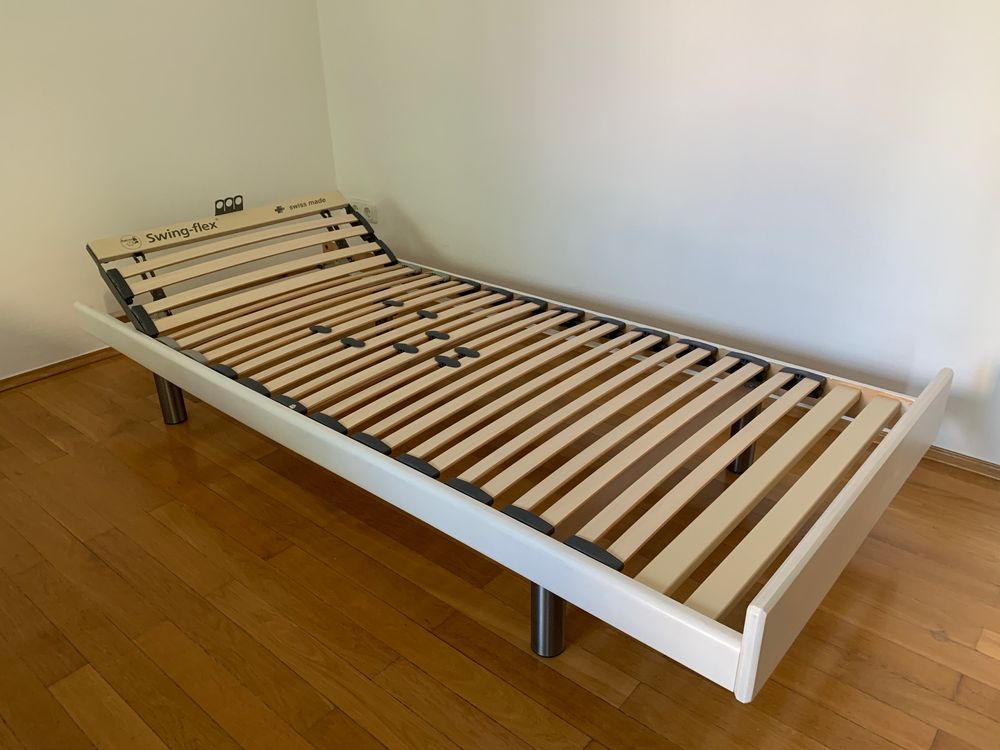 Bico Bett Swing flex Swiss made weiss 203 cm x 90 cm (Gebraucht) in ...