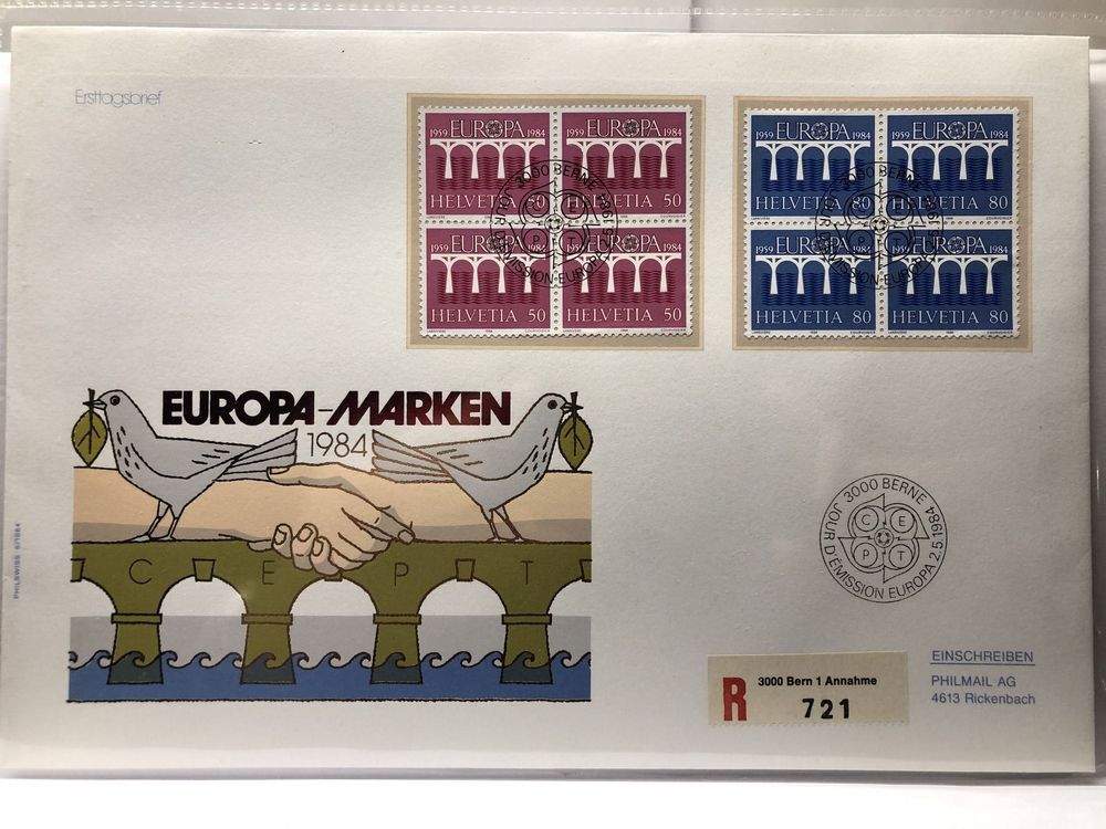 FDC Grossbrief Europa-Marken 1984 ET (Neu (gemäss Beschreibung)) in Kirchenthurnen für CHF 2 ...