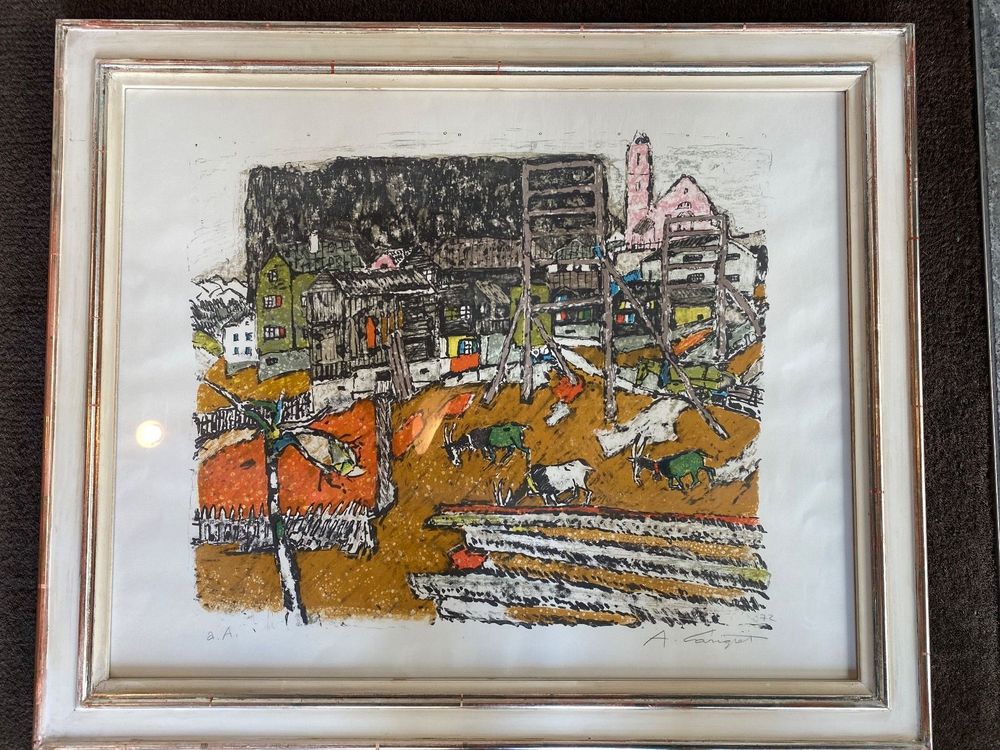 ALOIS CARIGIET IM ORIGINAL CARIGIETRAHMEN BÜNDNER DORFANSICH | Kaufen auf Ricardo