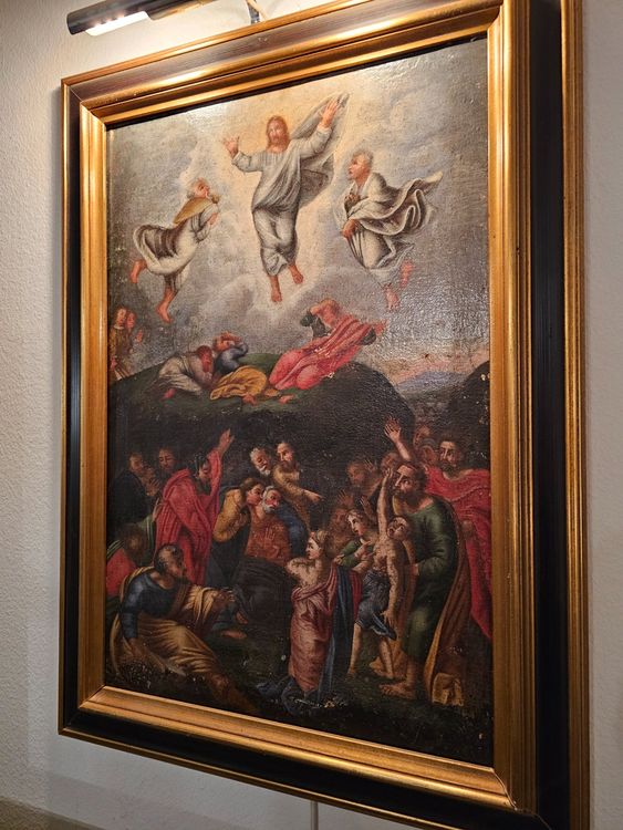 Antikes Ölgemälde Christi Himmelfahrt, gerahmt | Kaufen auf Ricardo