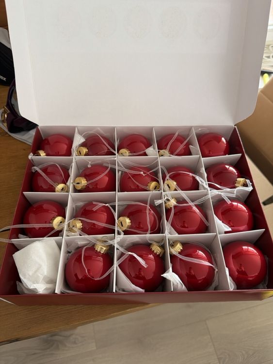 IKEA VINTERFINT Weihnachtskugeln, 20 Stk, Rot, Neuwertig! (Gebraucht ...