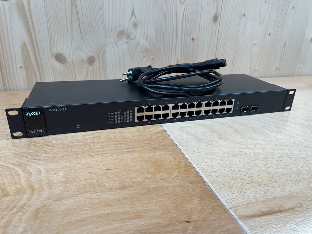 Zyxel GS1100-24 Gigabit Switch 19 Zoll, 24 Ports (Gebraucht) in Roggwil ...