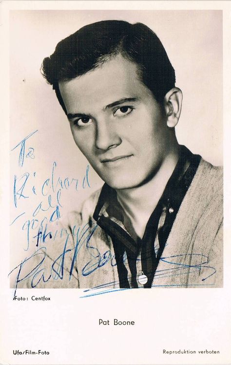 Pat Boone 1934- Autogramm signiert Vintage Foto 9x14cm (Gebraucht) in Bischofszell für CHF 20 ...