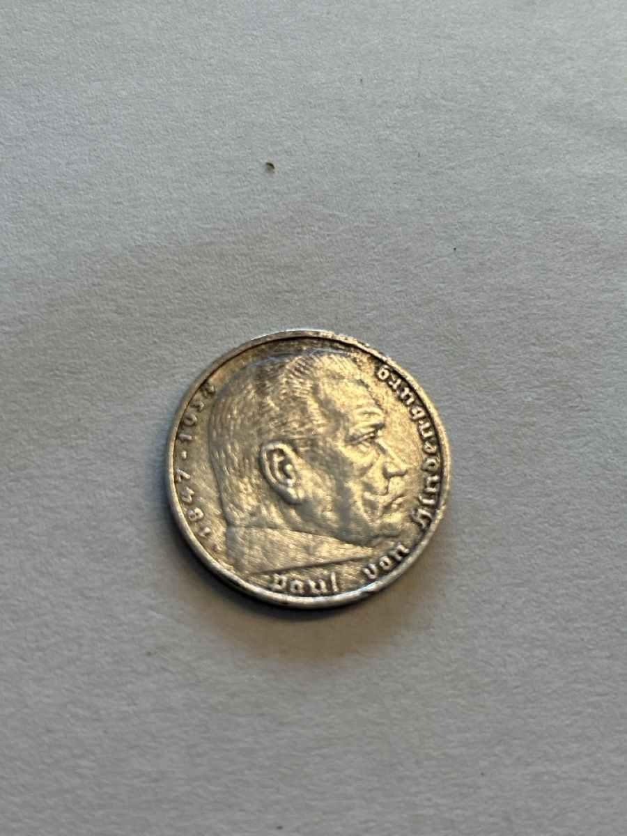 Deutsche Reichsmark 5 Mark Paul von Hindenburg 1936 A Top! (Gebraucht ...