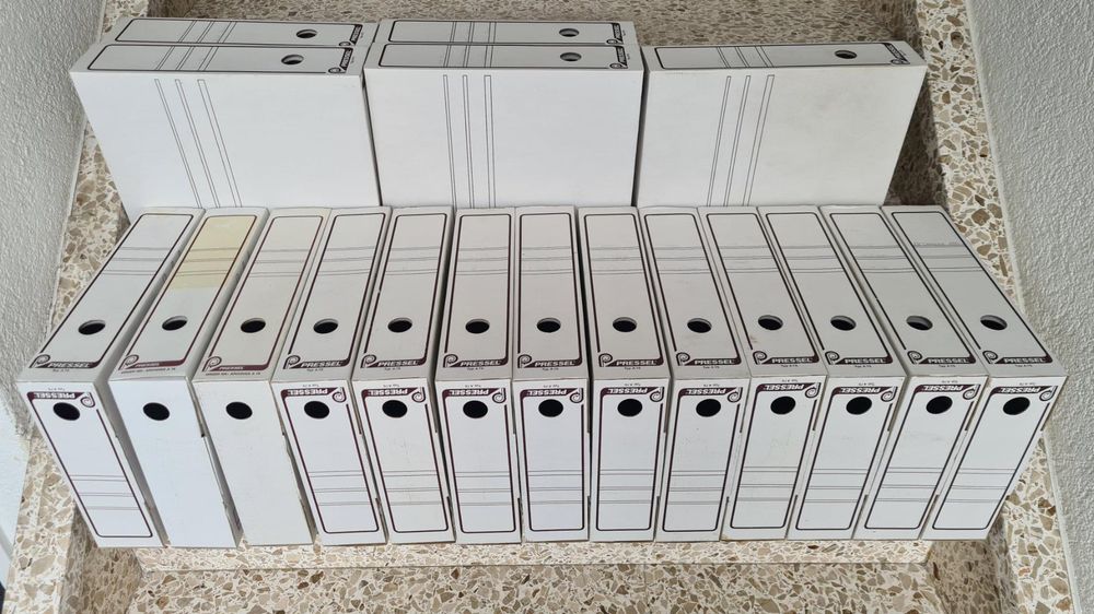 18 Stück Archive Box Pressel Typ A75 in Weiss (Gebraucht) in Urdorf für ...