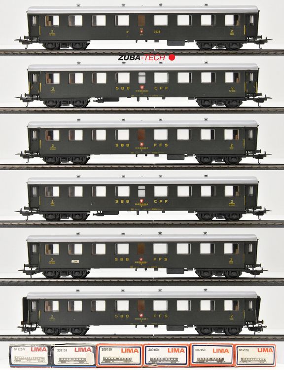 Lima 6x Personenwagen der SBB H0 GS mit OVP | Kaufen auf Ricardo