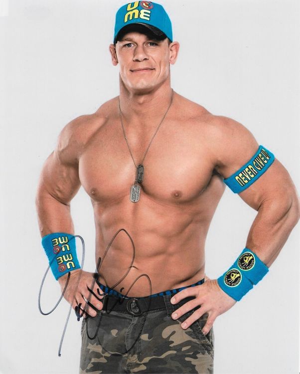 JOHN CENA - handsigniertes Grossfoto (20x25cm) mit COA (Gebraucht) in ...