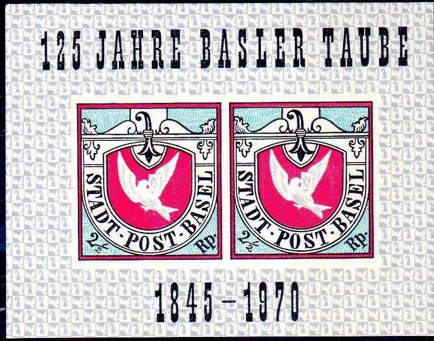 VIGNETTE 125 JAHRE BASLER TAUBE 1970 ** (Gebraucht) in Büetigen für CHF 2 – mit Lieferung auf ...