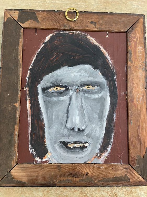 Bild Art Brut Doppeltes Portrait Peter Ammon 2014 | Kaufen auf Ricardo