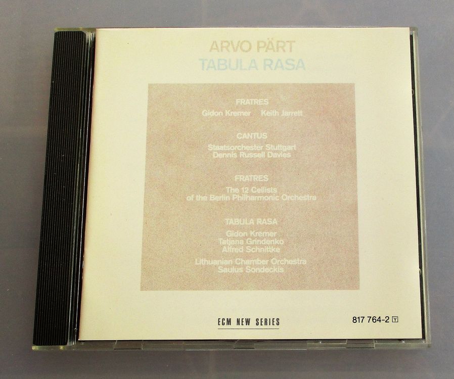 ARVO PÄRT - Tabula Rasa (Gebraucht) in Lichtensteig für CHF 4 – mit ...