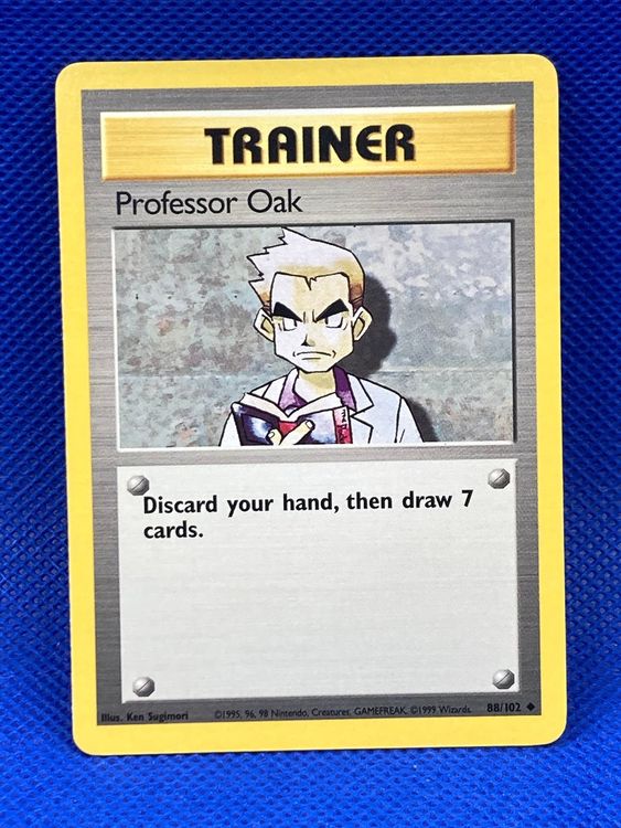 Pokemon BASE SET / Professor Oak 88 / 102 EN - (EX) Traine (Gebraucht ...