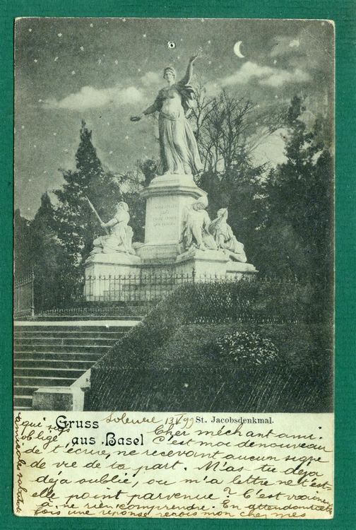 Basel, St. Jacobsdenkmal, 1899 (Gebraucht) in Sargans für CHF 1 – mit Lieferung auf Ricardo kaufen