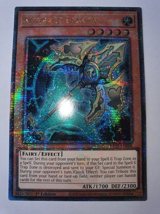 Yugioh: Artefakt Longinuslanze RA01-EN006 QCSR 1. Auf !! | Kaufen auf ...