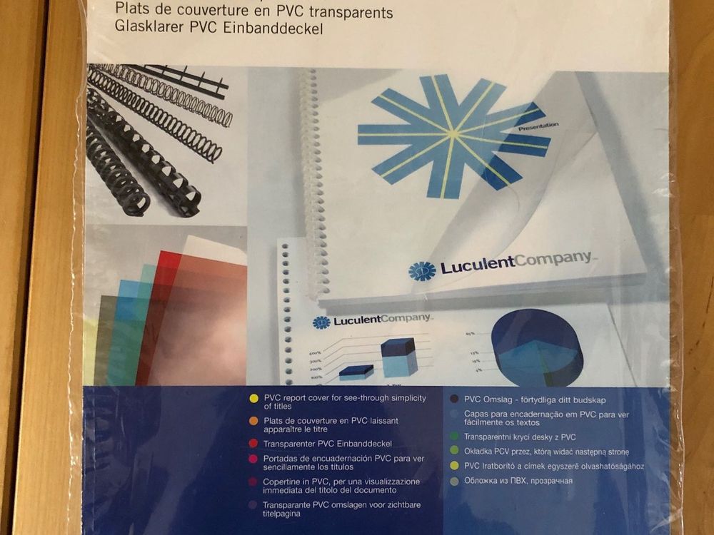 20 pages de PVC transparentes pour dossier a Anneaux A4 | Kaufen auf ...