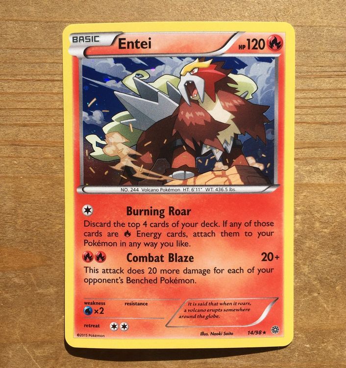 Entei Holo Pokémon Ancient Origins Promo Englisch (Gebraucht) in ...