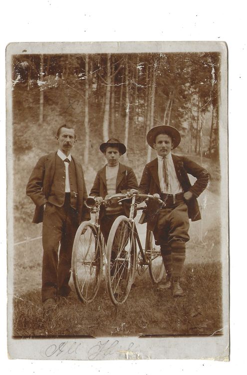 All Heil - Velo-Fahrer - echte Fotokarte - Krontal SG 1914 (Gebraucht ...