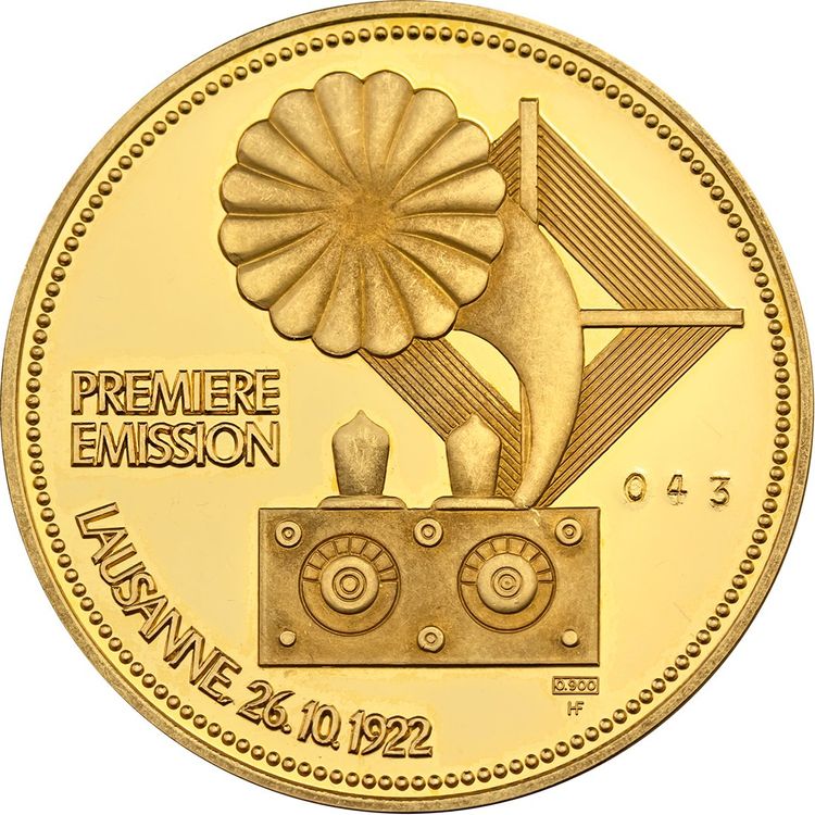 GOLD Cinquantenaire de la radiodiffusion en Suisse 1922-1972 | Kaufen auf Ricardo