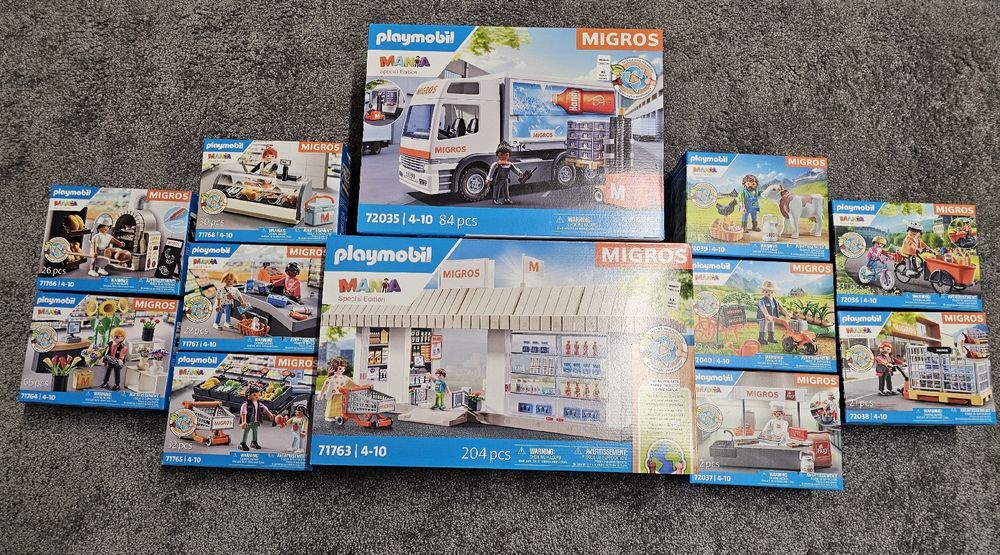 Migros Mania Playmobil Komplett Set (Neu und originalverpackt) in ...