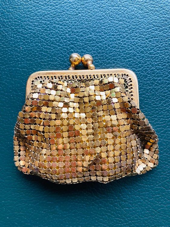 Vintage Orton Gold Mesh Coin purse 54 g (Neu und originalverpackt) in ...