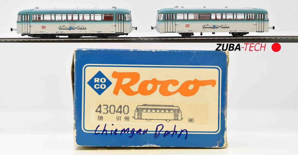 Roco 43040 Schienenbus VT 98 + Beiwagen DB H0 GS OVP (Gebraucht) in St ...