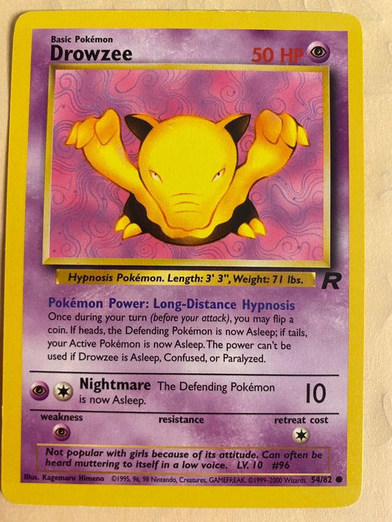 Drowzee _ Pokémon karte | Kaufen auf Ricardo
