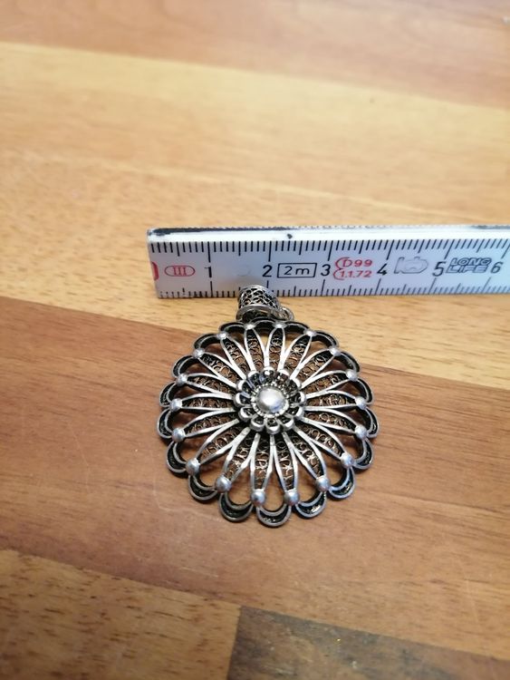 Silber Anhänger filigran, Trachtenschmuck (Gebraucht) in Bösingen für CHF 50 – mit Lieferung auf ...