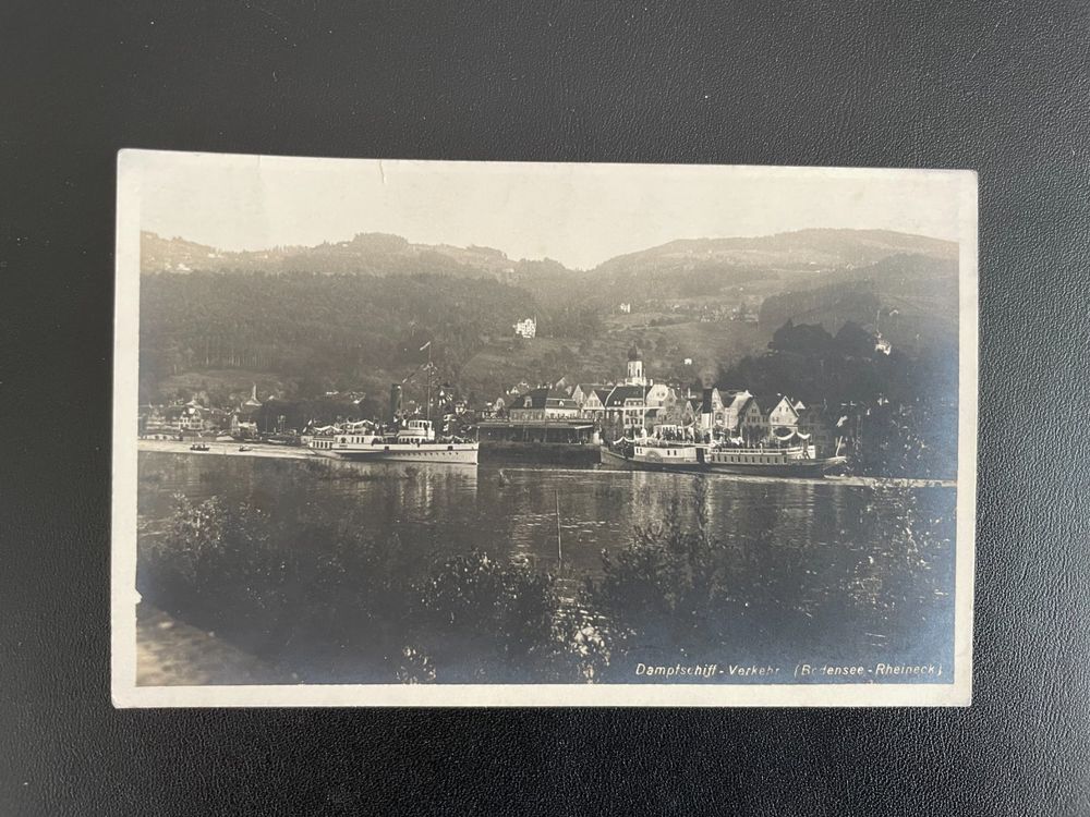 AK SG Rheineck, Dampfschiff-Verkehr Bodensee-Rheineck (Gebraucht) in Thal für CHF 10 – mit ...