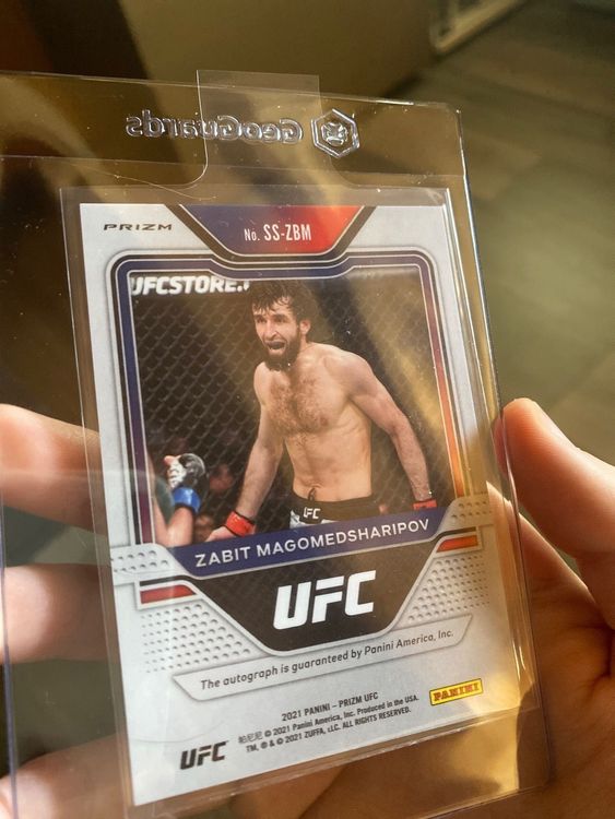 Zabit UFC MMA Signed rare Karte original (Neu (gemäss Beschreibung)) in ...