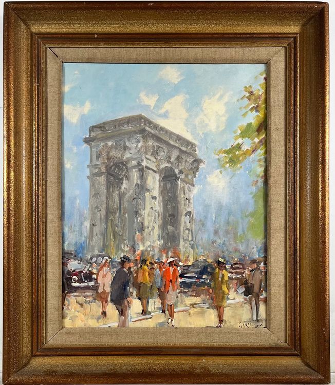 Paris Strasse Szene Gemälde , Unleserlich Signiert (Gebraucht) in Root für CHF 19 – mit ...