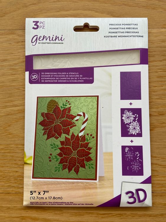 Gemini 3D Embossing Folder & Stencil - ungeöffnete Packung (Neu und originalverpackt) in Zürich ...