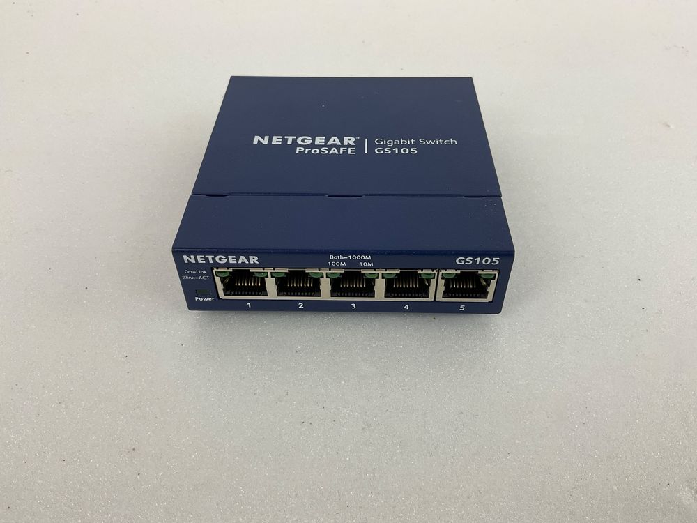Netgear GS105v5 ProSAFE 5 Port Gigabit Switch Box (Gebraucht) in für ...