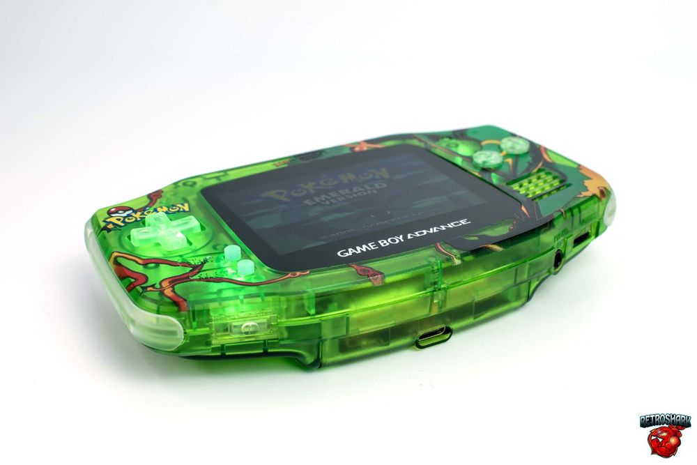 GameBoy Advance IPS Pokémon Rayquaza Edition with LED Button (Gebraucht ...