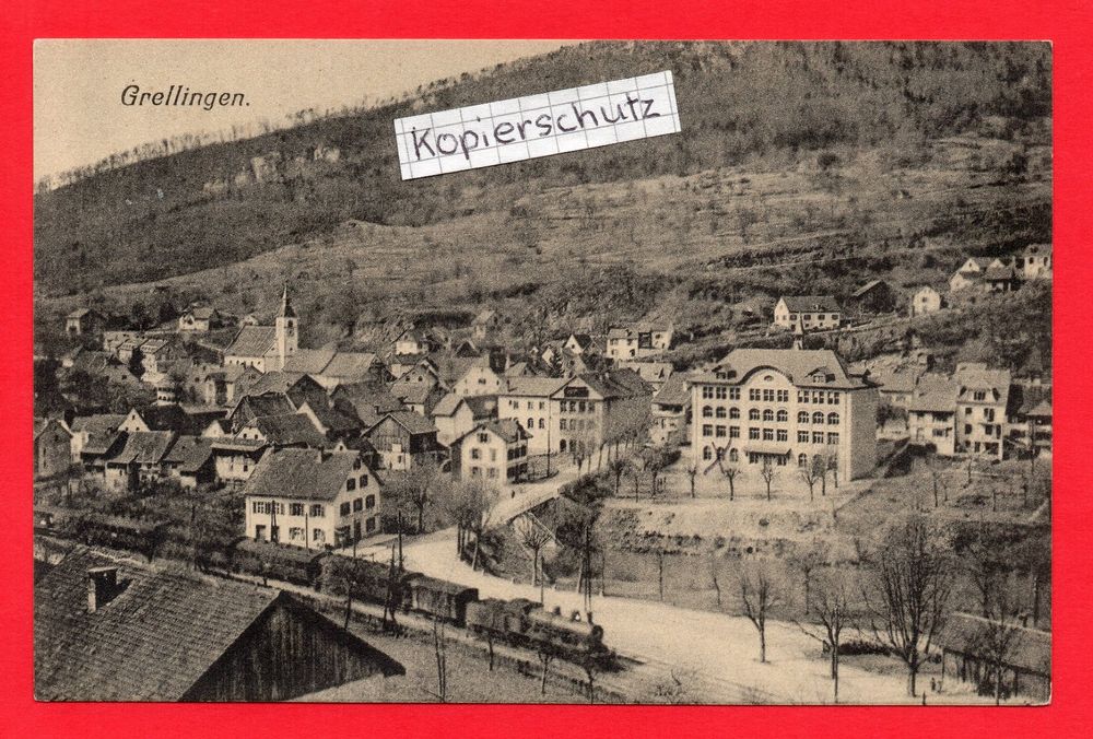 Grellingen (BL) mit Bahn (Bezirk Laufen) Chaltbrunnental | Kaufen auf ...