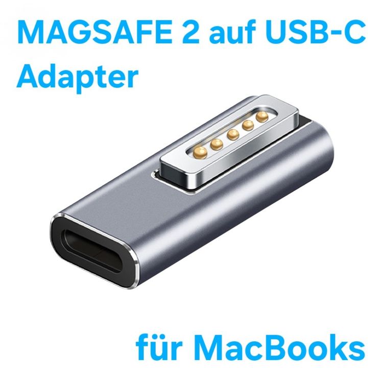 MagSafe 2 auf USB-C Adapter (fabrikneu) aus Aluminium (Neu und ...